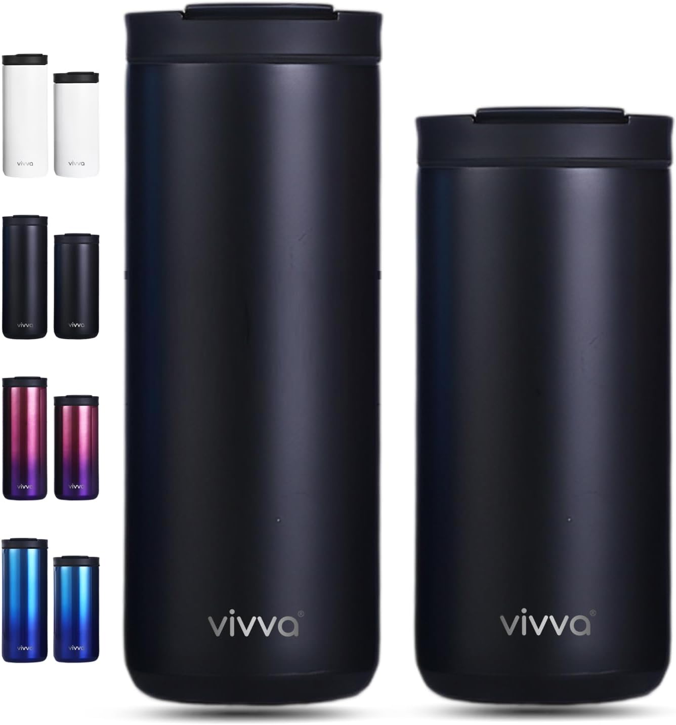 Vivva Insulated Coffee Mug for Hot and Cold Drink, Stainless Steel ...