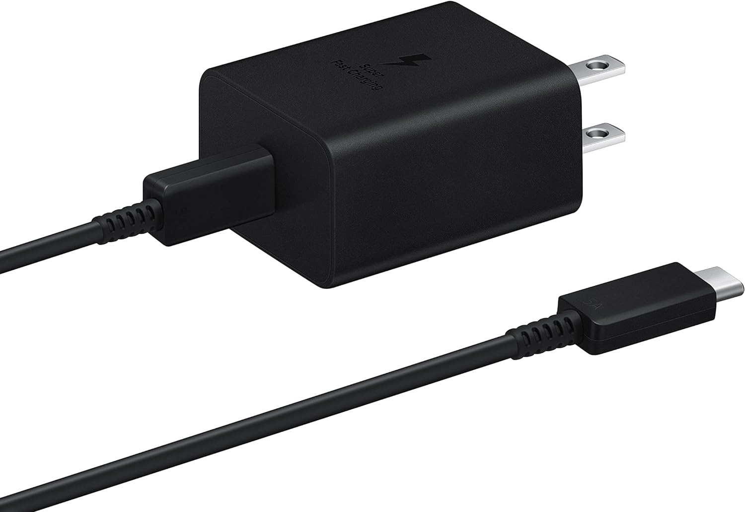 Amazon.com: SAMSUNG 45W Power Adapter (w/Cable C-to-C),USB,Black : Cell Phones & Accessories