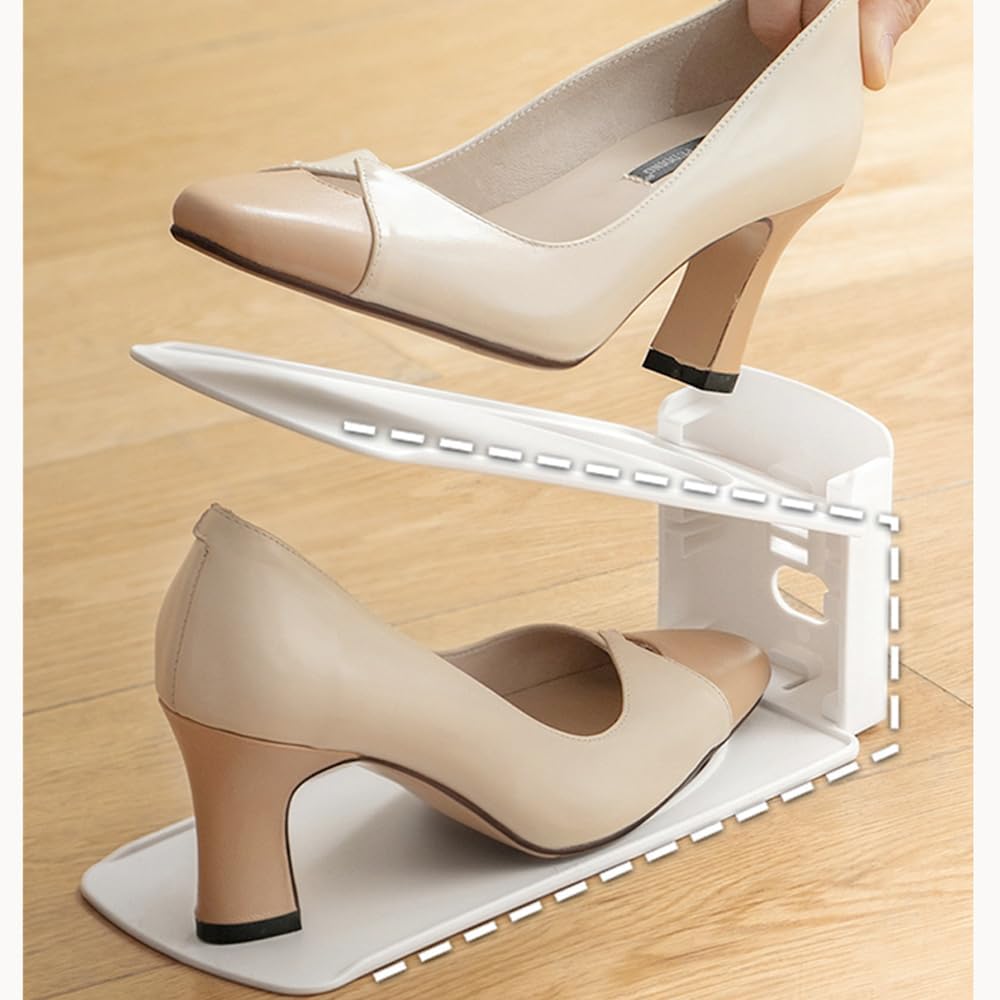 Amazon.com: Shoe Slots Organizer 10 Pack - Shoe Stackers, Space Savers ...