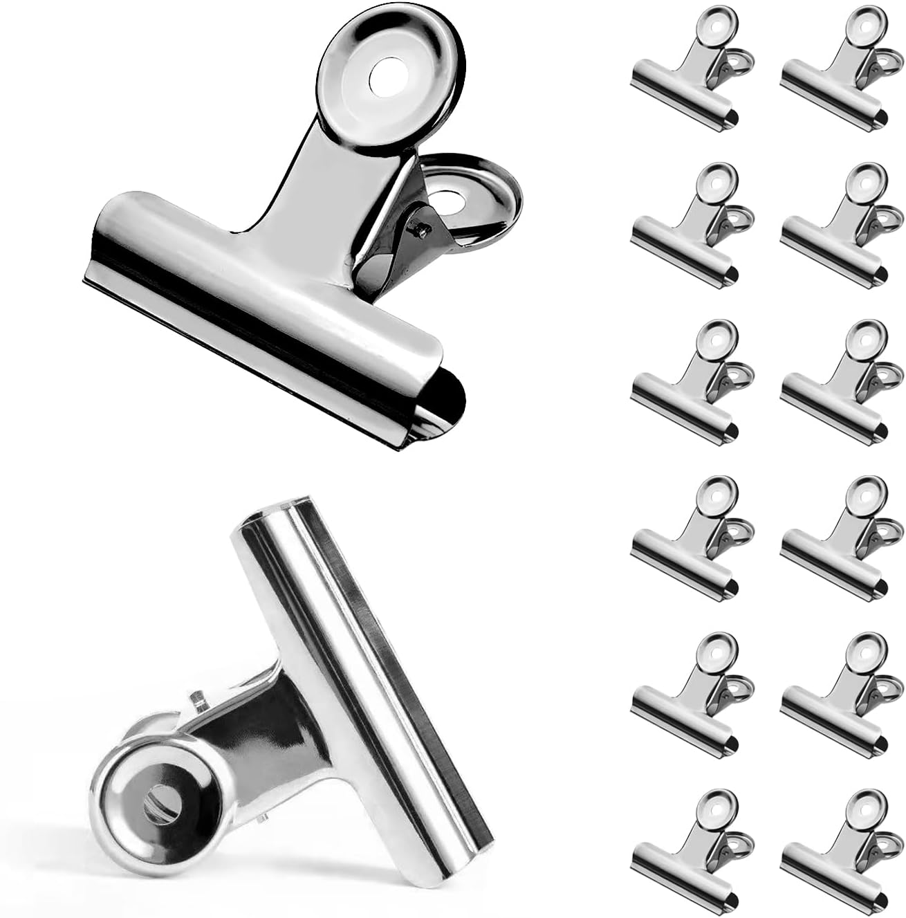 Amazon.com : Coideal Large Metal Hinge Clips - 20 Pack 2 Inch Silver ...