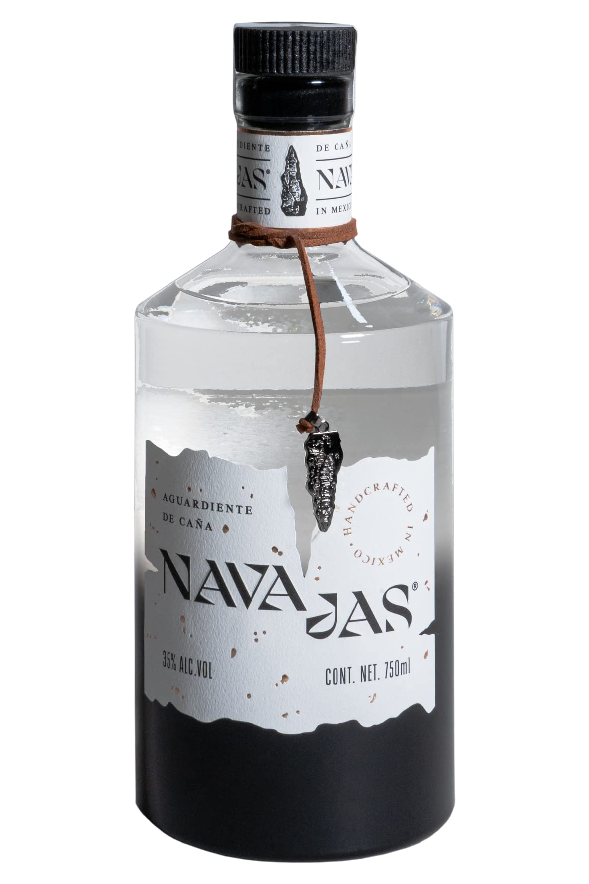 Aguardiente de caña Navajas - 750ml - 100% Artesanal y Mexicano - 35% ...