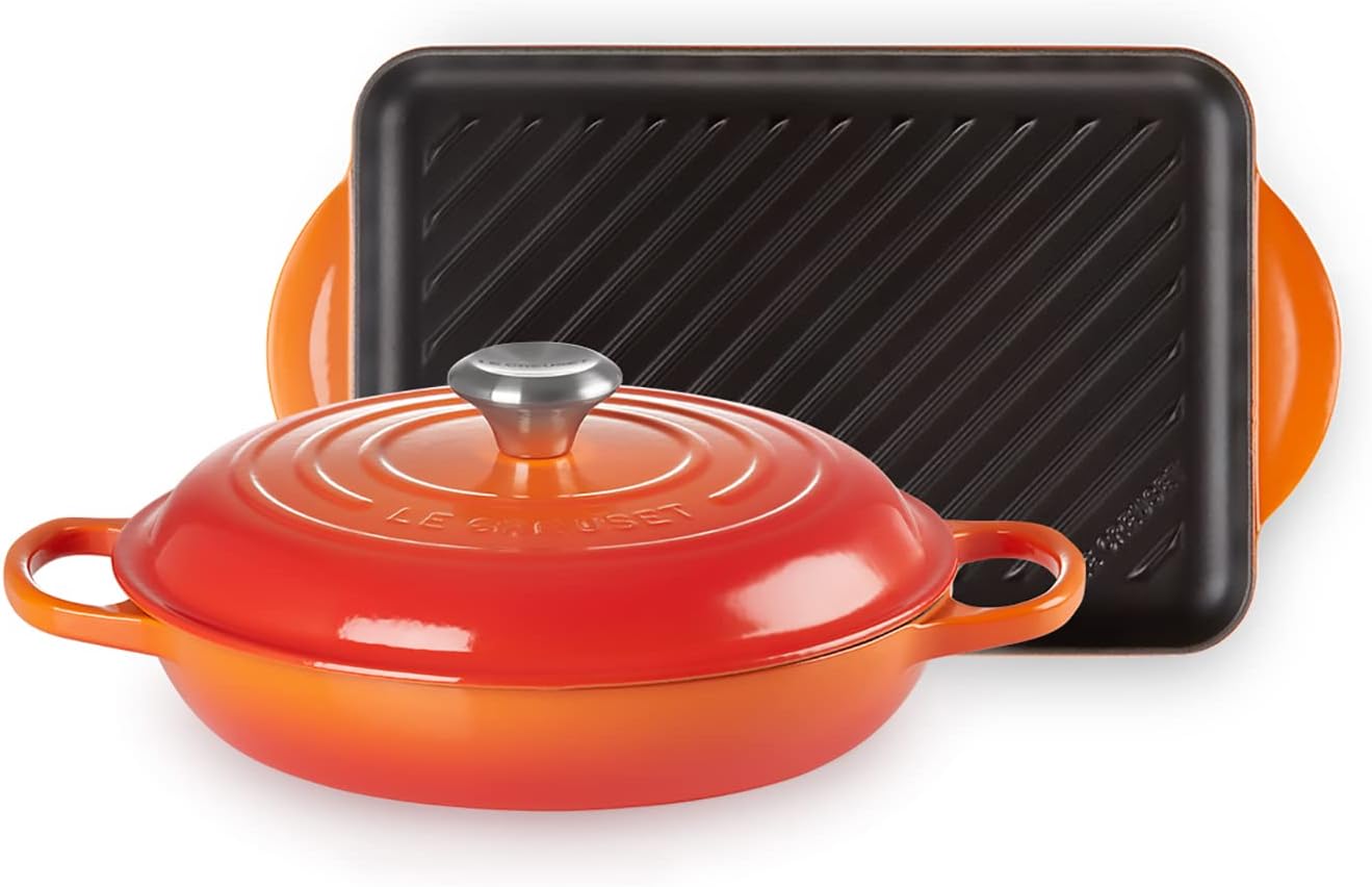 Le Creuset Signature Enamelled Cast Iron Casserole Dish with Lid - Oval ...