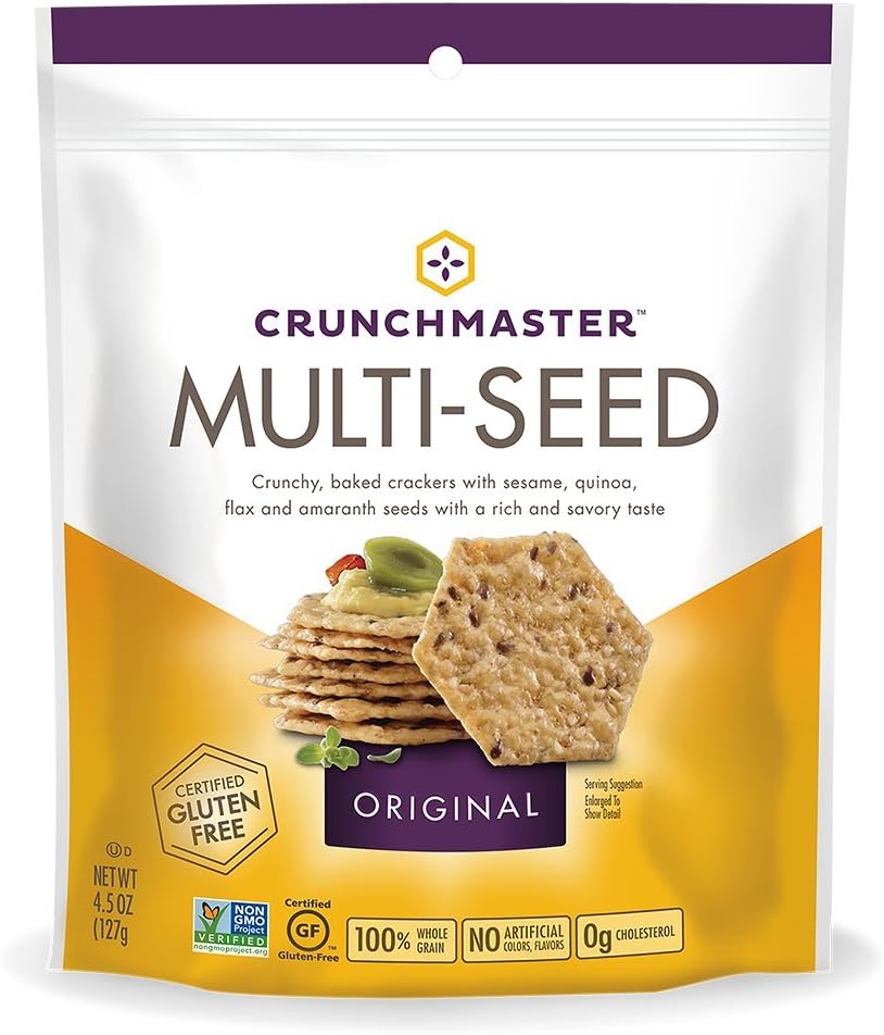 Amazon.com: Crunchmaster Multi-Seed Crackers, Original, 4.5 oz.