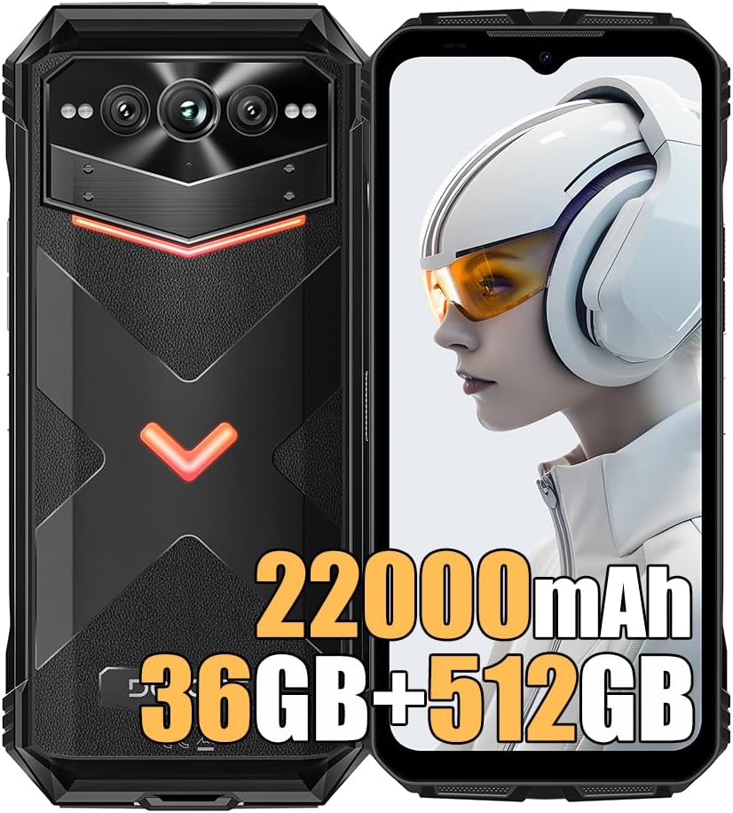 DOOGEE VMAX Pro 5G Teléfono Resistente, Gran Batería 22000mAh V MAX ...