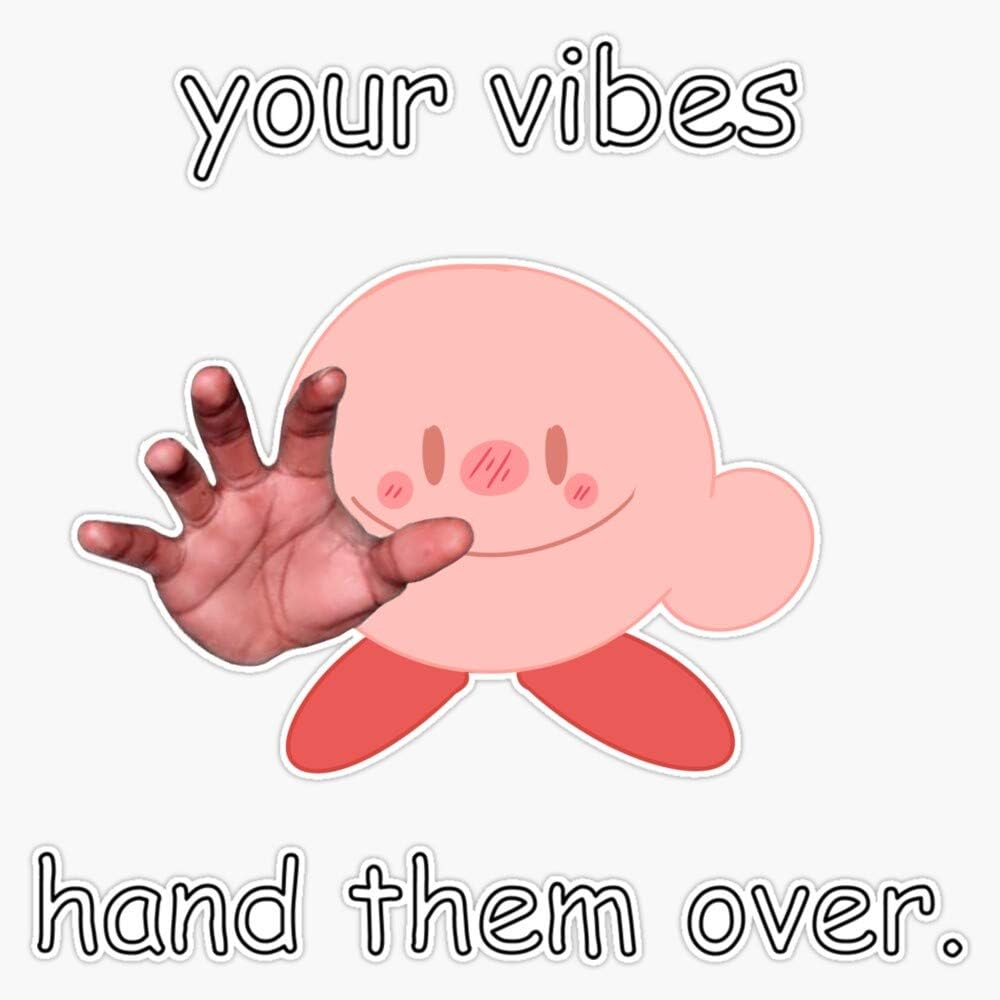 Amazon.com - Kirby Vibe Check Sticker Vinyl Bumper Sticker Decal ...