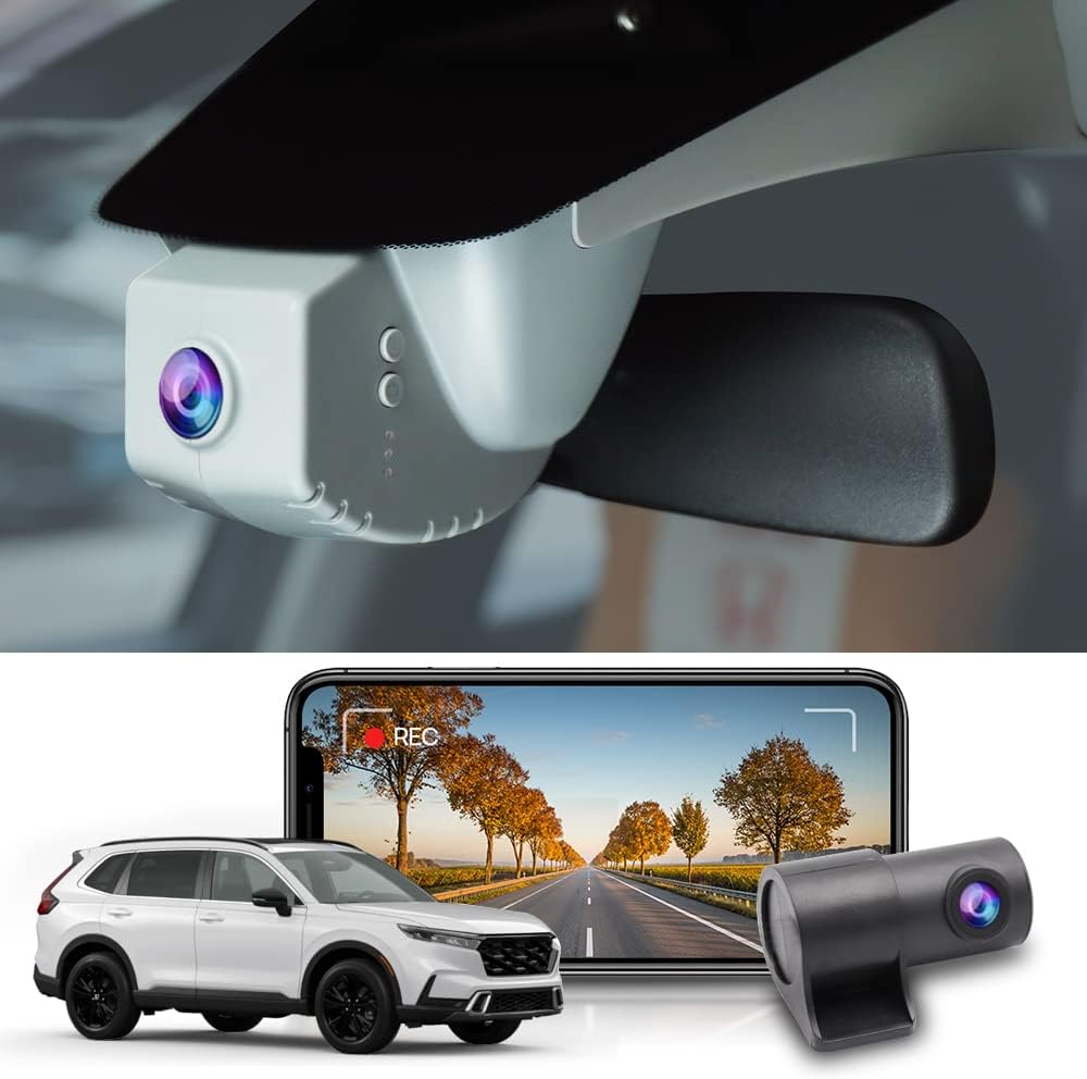 Amazon.com: Fitcamx Front 4K+Rear 1080P Dash Cam Adapts for Honda CR-V ...