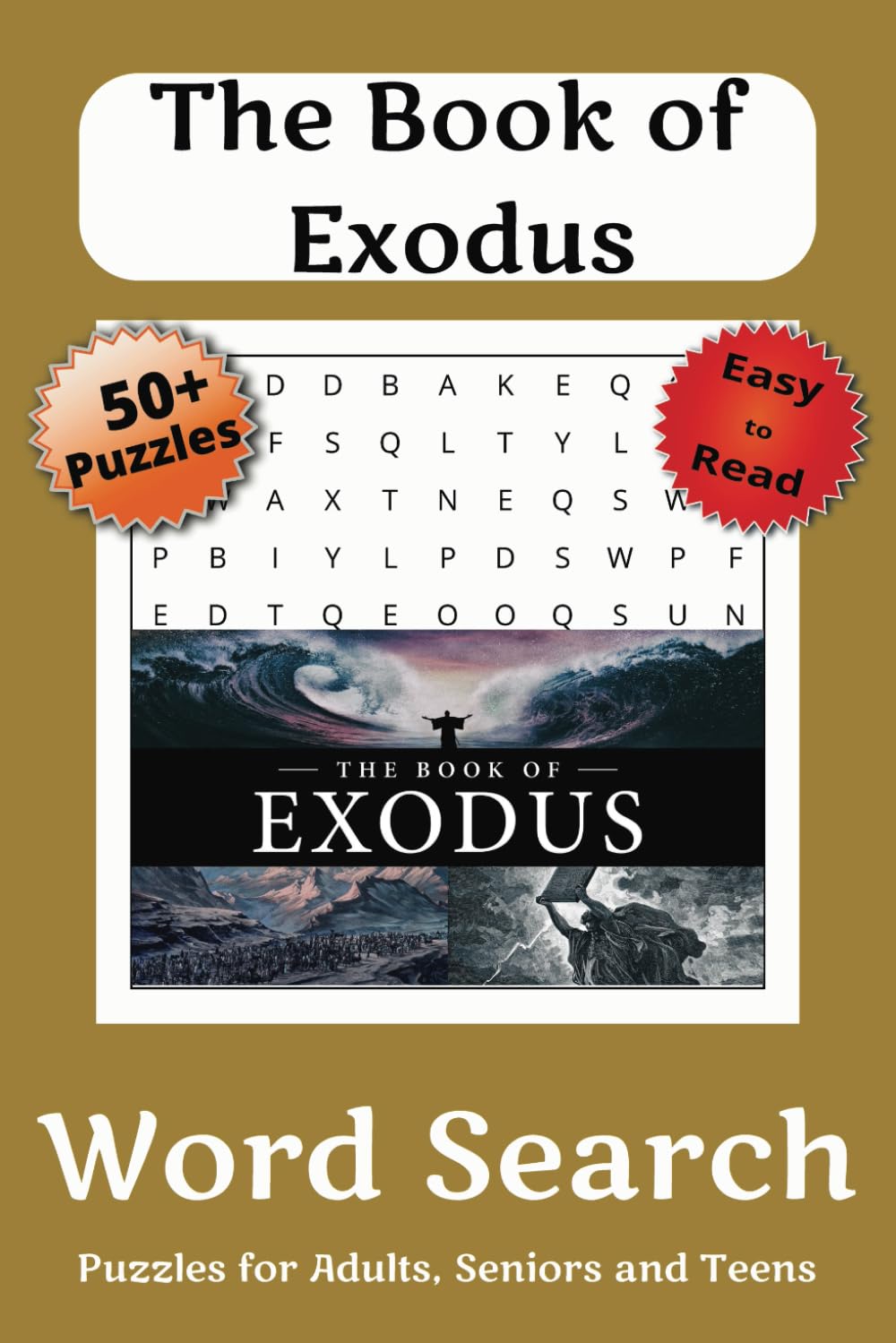 Book of Exodus Word Search Puzzle Book: Word Searches with Easy-to-Read ...