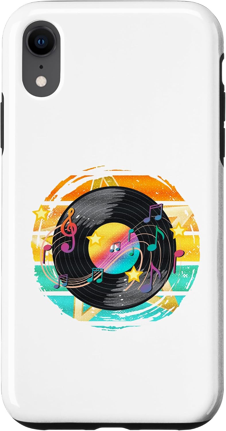 Amazon.com: iPhone XR Music Lovers, Vintage, Graphic, Vinyl Record ...