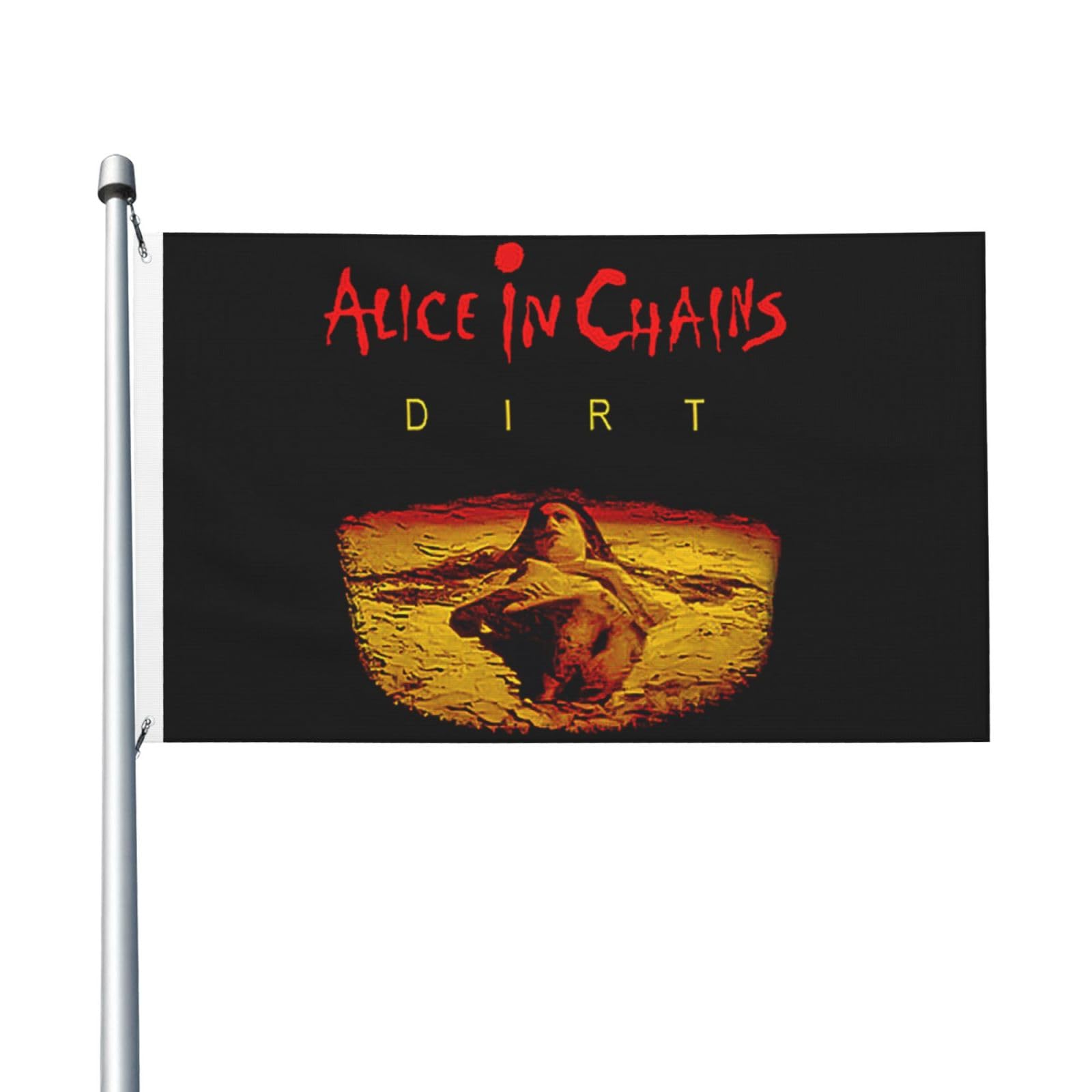 Amazon.com : CASOWAT Alice Rock In Chains Band Flag 3x5 Ft Double Sided ...
