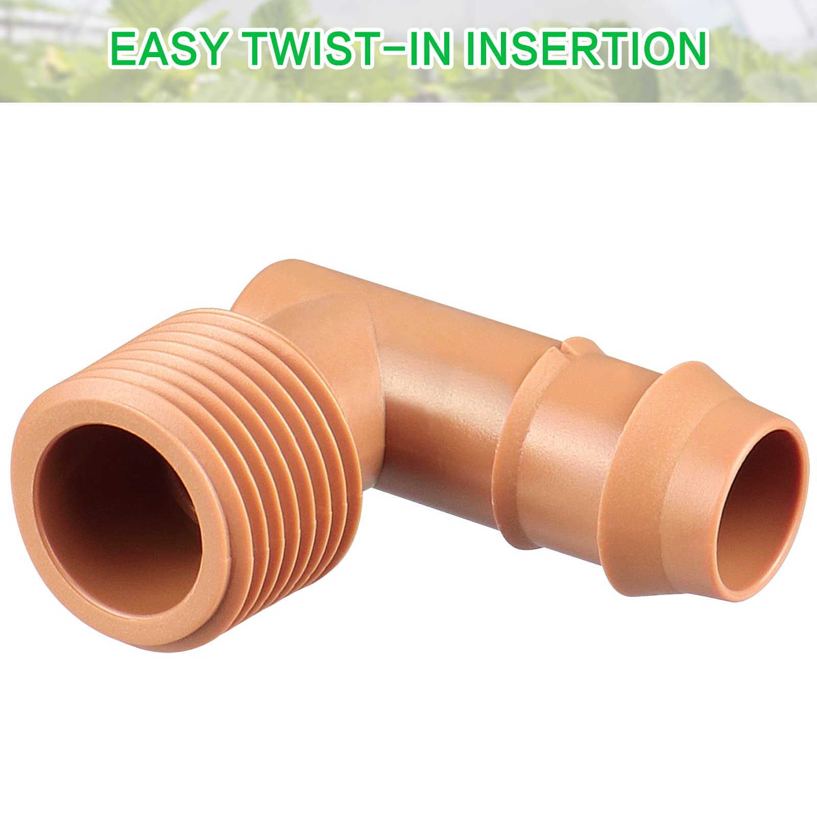 Snapklik.com : Gardrip 1/2 Inch Threaded Drip Irrigation Male ...