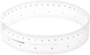 Amazon.com : HARFINGTON Film Flexible Ruler 16 Inch 0.5mm Scale PET ...
