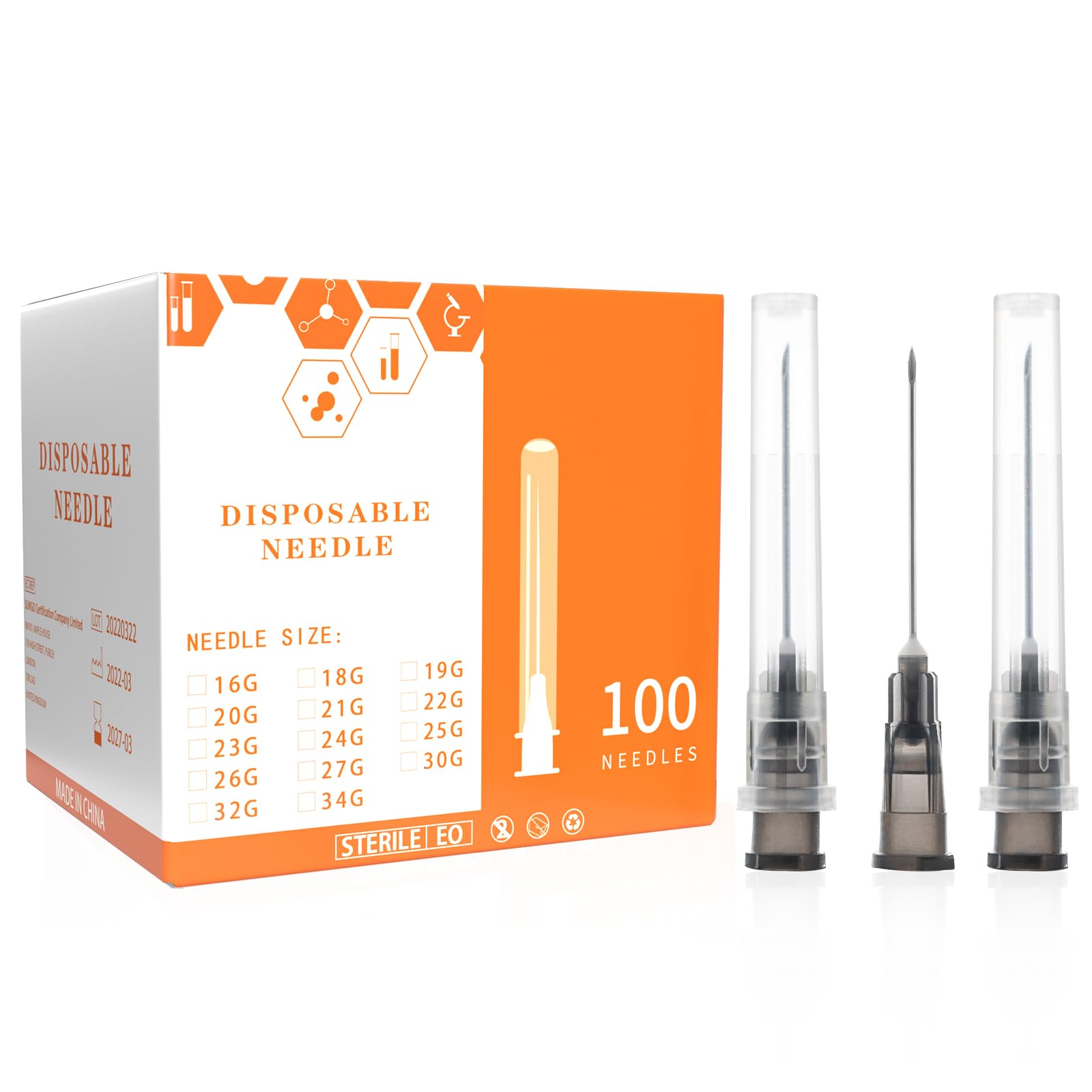 Snapklik.com : 22 Gauge 1 Inch Needle,for Scientific Labs,Industrial ...