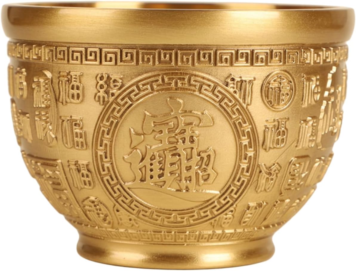 Amazon.com: ULDIGI Treasure Bowl Brass Cornucopia Bowl Chinese Bowl ...
