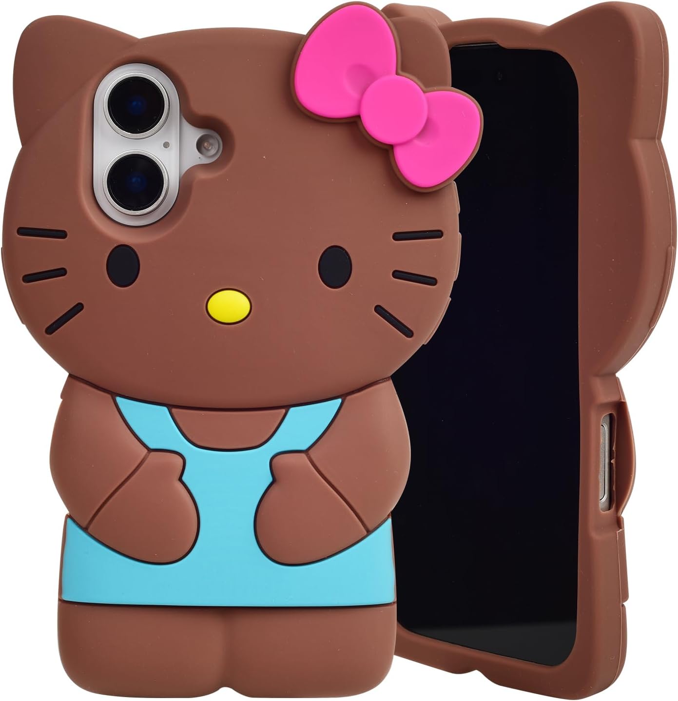 Amazon.com: MONEHOYSY Cute 3D Kitty Kawaii Soft Silicone Case for ...