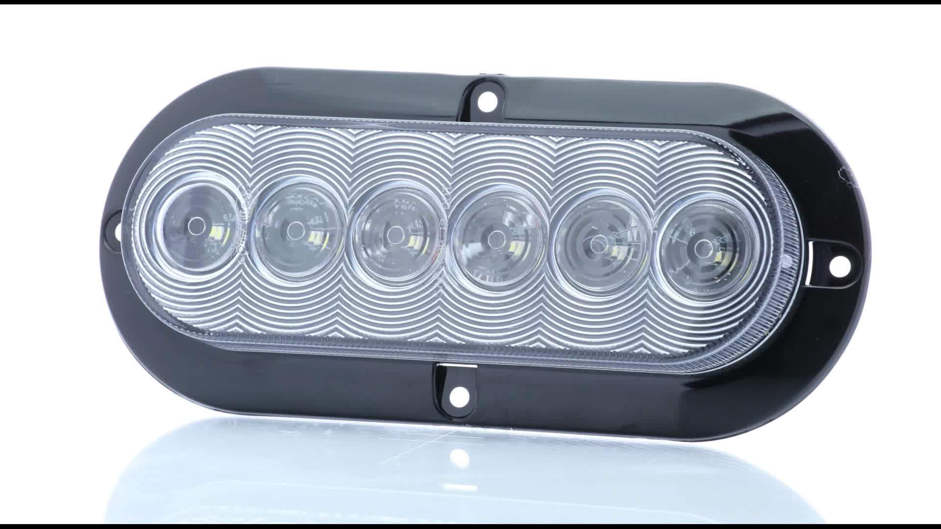 Watch Optronics BUL12CSBP Fleet Count 6" Clear Oval Sealed DOT LED Back ...