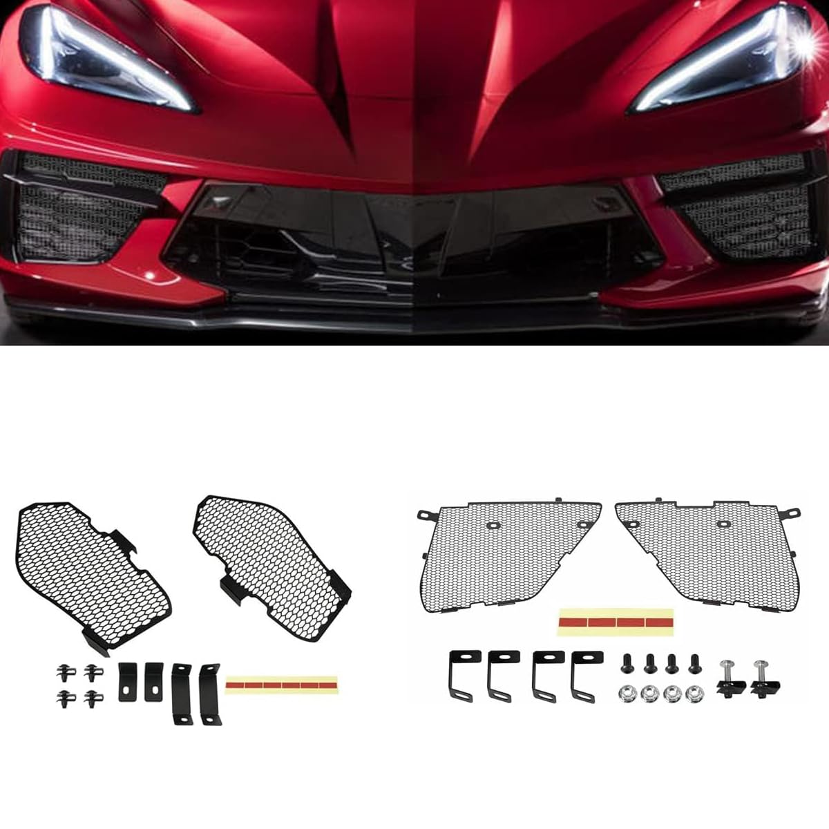 Amazon.com: BILLFARO 2Pcs Upgraded Front Radiator Guards Grille Grille ...