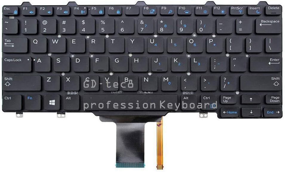 Amazon.com: Laptop Keyboard Compatible for Dell Latitude E7250 E7270 ...