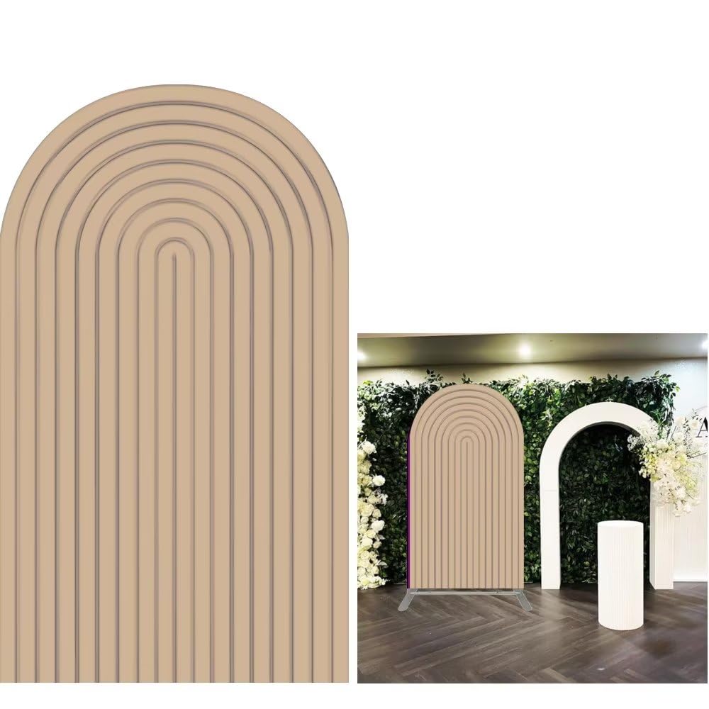 Amazon.com: Arch Backdrop 7ft Height Ripple Pattern Arch Stand Covers ...