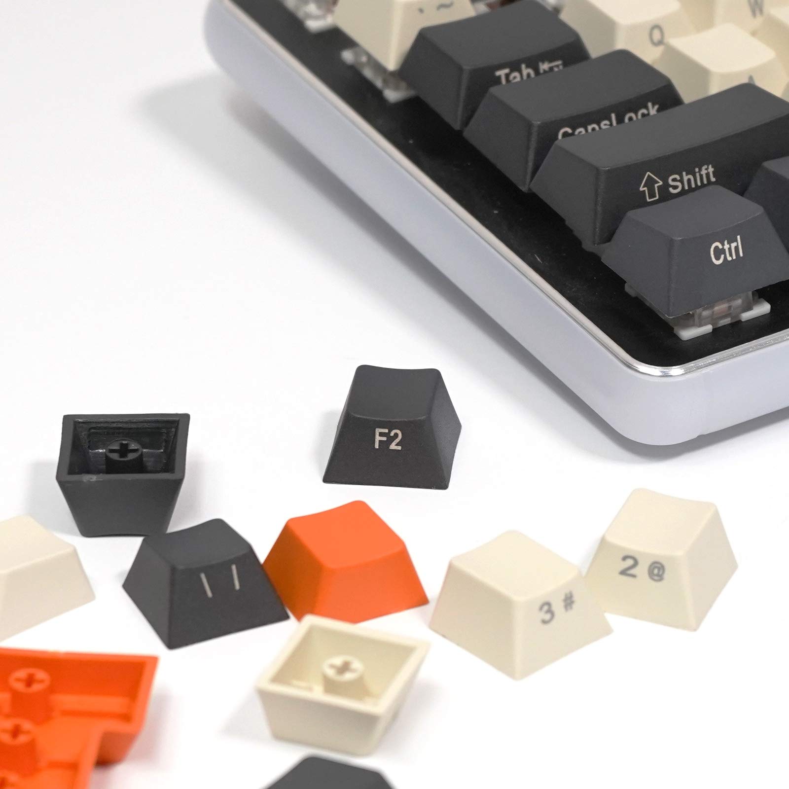 Buy RK ROYAL KLUDGE 115 Carbon PBT Side Front Printed Keycaps, SEMI ...