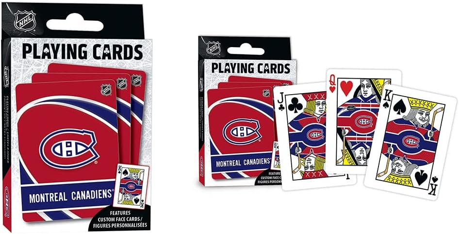 Masterpieces Puzzle Company Montreal Canadiens Playing Cards, Standard ...
