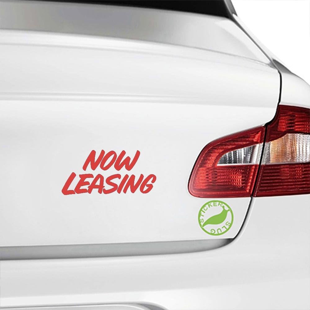 Amazon.com: Now Leasing Decal Sticker (red, 8 inch) Red : Automotive
