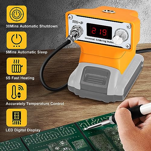 Snapklik.com : Cordless Soldering Iron Station For Dewalt 20V Battery ...