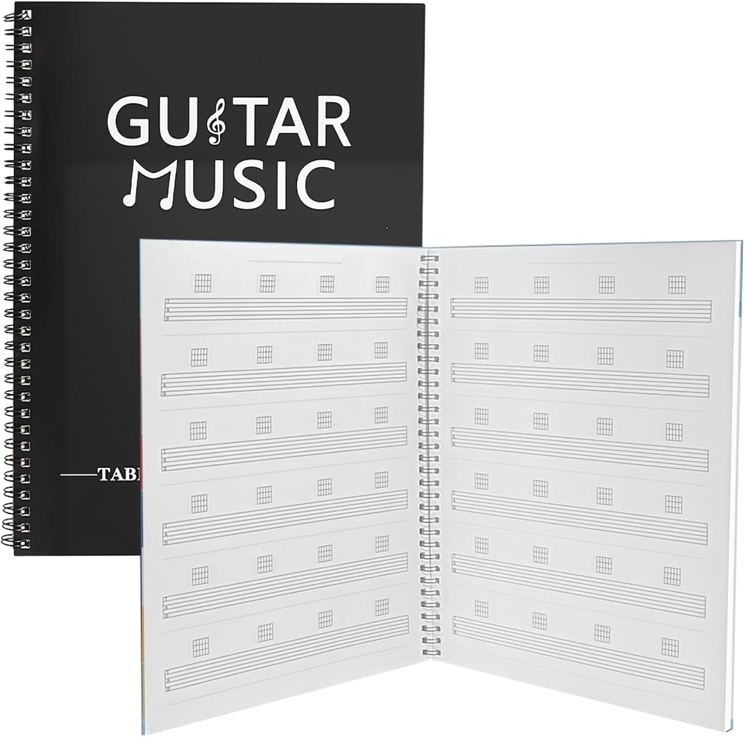 Amazon.com : HETOETF Guitar Tablature Notebook, Blank Sheet Music ...