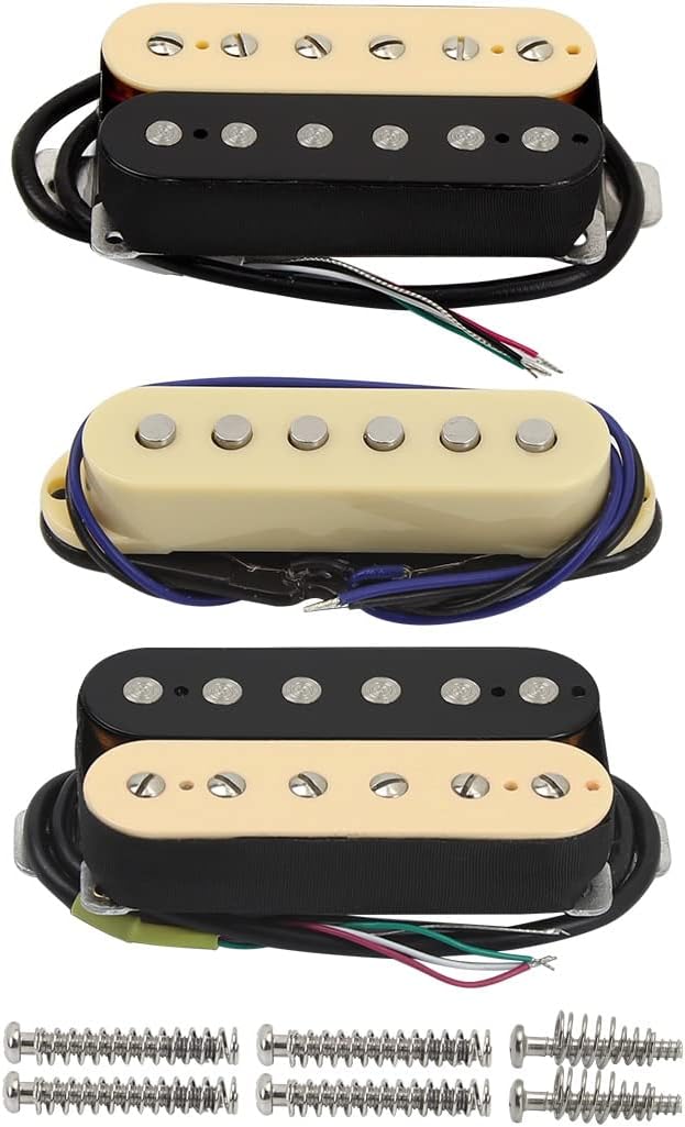 Amazon.com: 3 Pcs HSH Electric Guitar Humbuker Pickups Set with Alnico ...