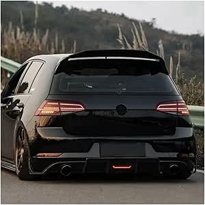 Amazon.com: Aspec Style Rear Spoiler Wing Compatible For VW Golf 7 MK7 ...