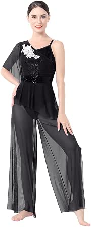 Amazon.com: ODASDO Women Lyrical Dance Costumes Modern Contemporary ...