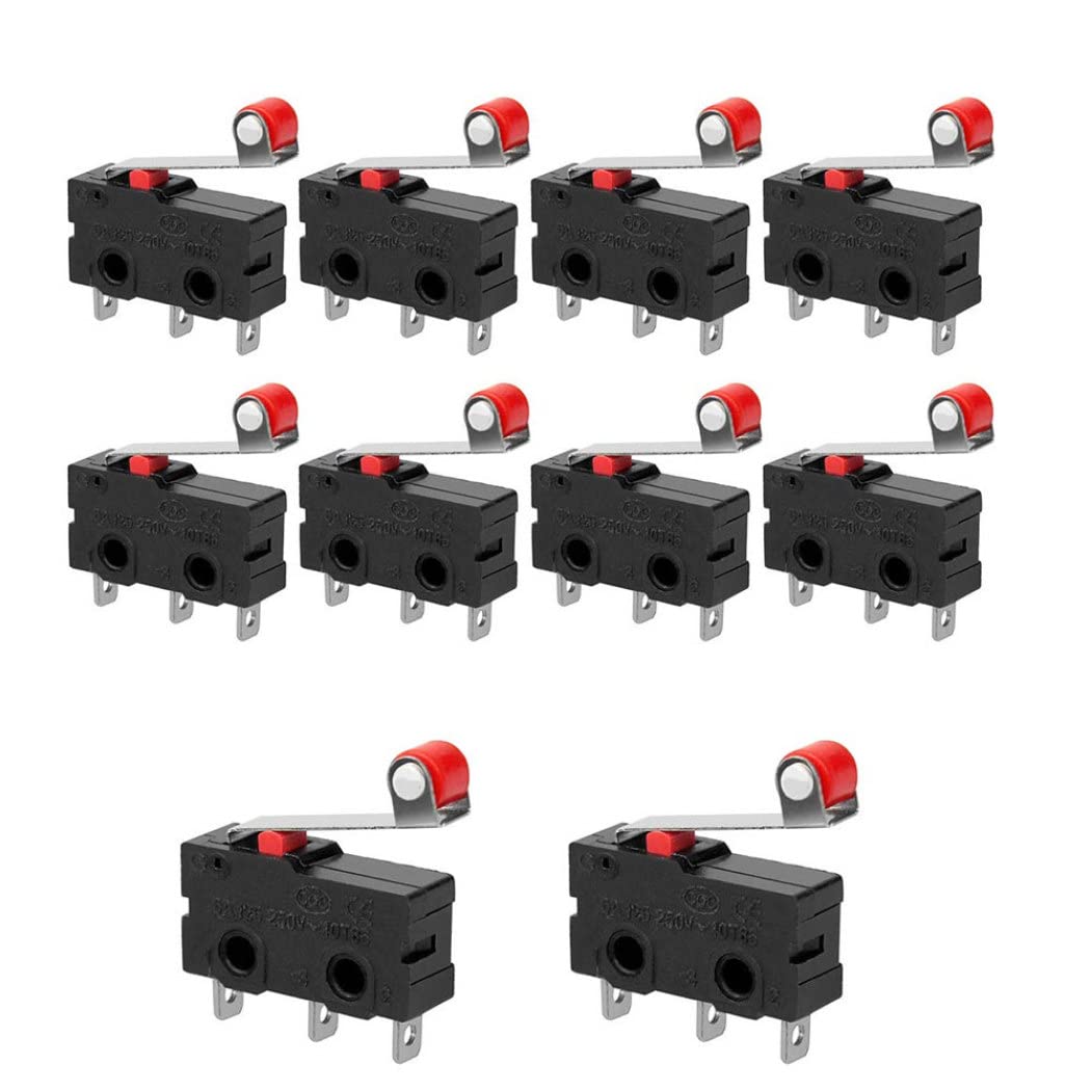 Nopeilvi Momentary Hinge Roller Lever Micro Switches 3 Pins Ac ...