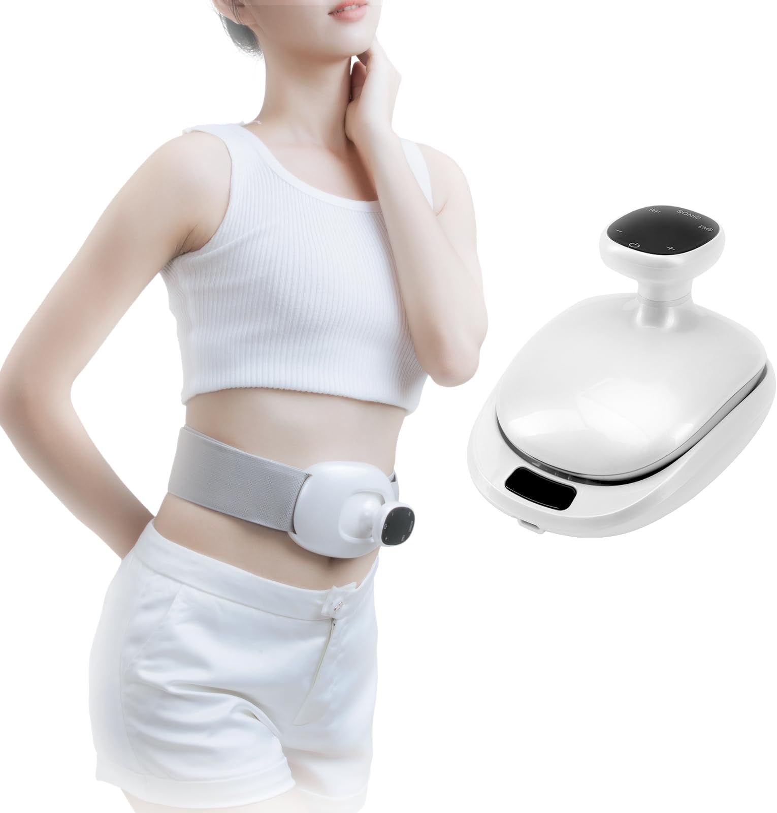 Amazon | 【ボディに集中ケア】ANLAN キャビテーション 家庭用 美顔器 EMS RF 超音波 ボディ専用 LED搭載 1台7役 3種類モード 3段階強 IPX6生活防水 10分間 ...