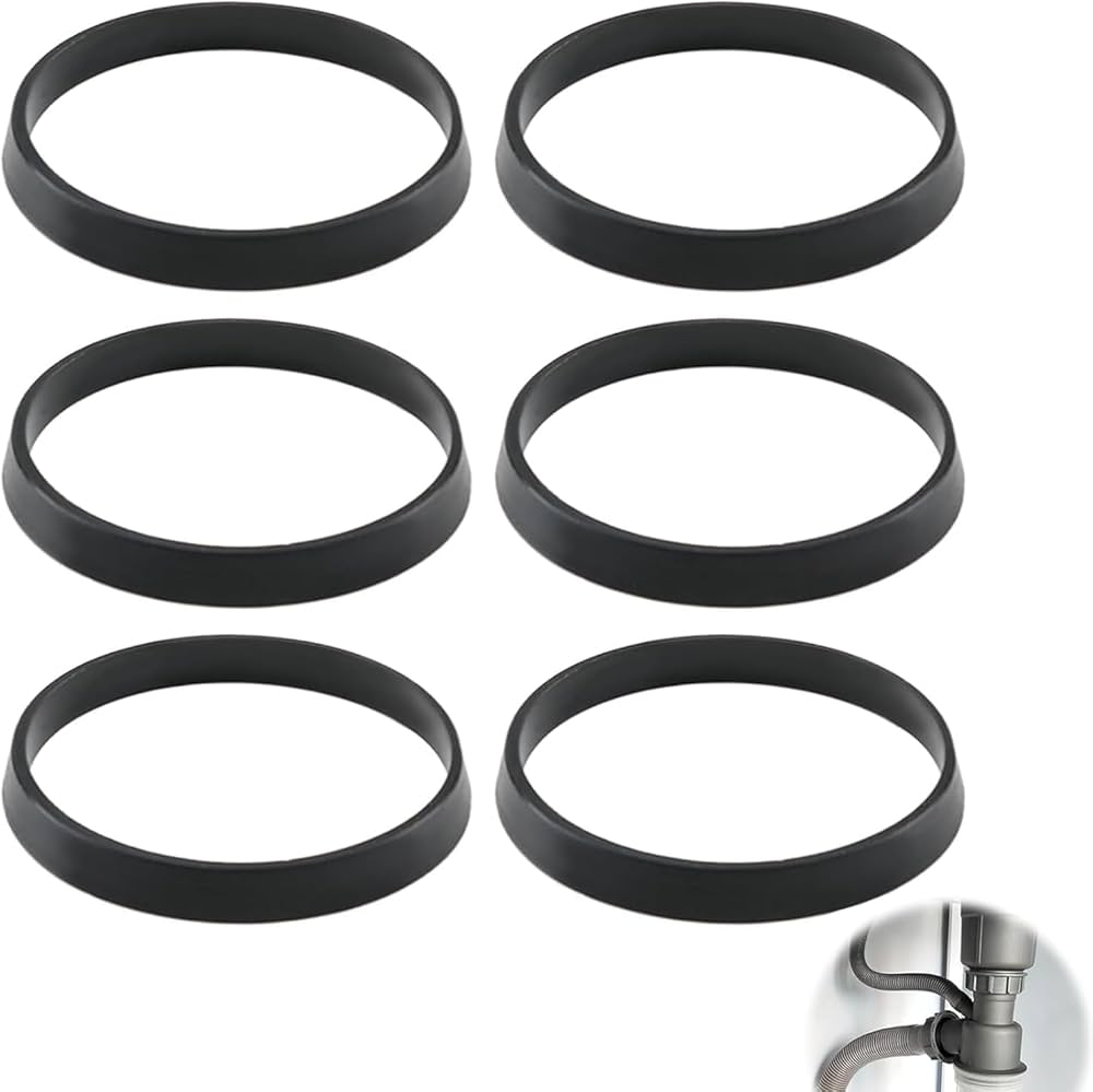 Kitchen Sink Trap 6x 40mm Rubber Seal Rubber Washers For Plumbing Sink ...