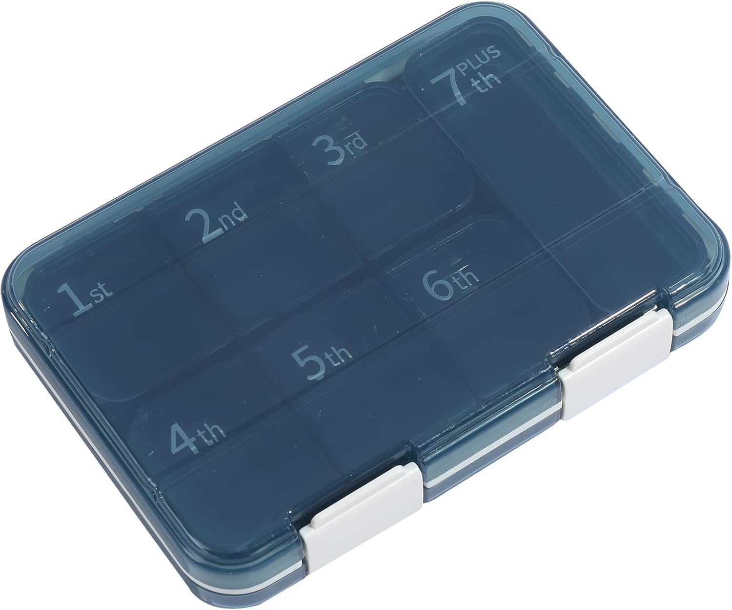 Amazon.com: 7 Compartment Pill Box, Weekly Pill Organizer, Travel Pill ...