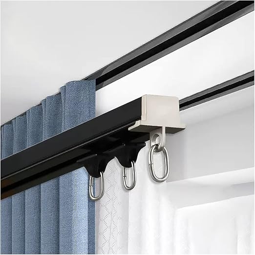 Ceiling Hidden Curtain Straight Track Sliding Curtain Rail System for ...