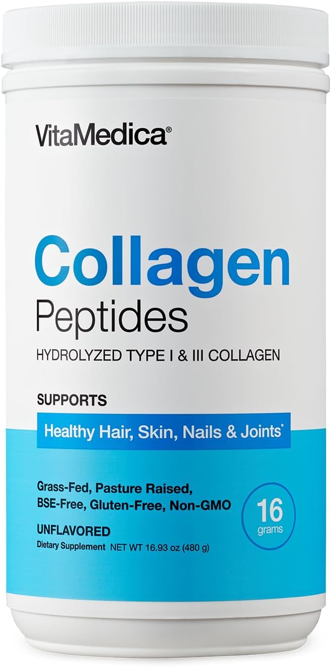 Amazon.com: VitaMedica Unflavored Collagen Peptides Powder for Healthy ...