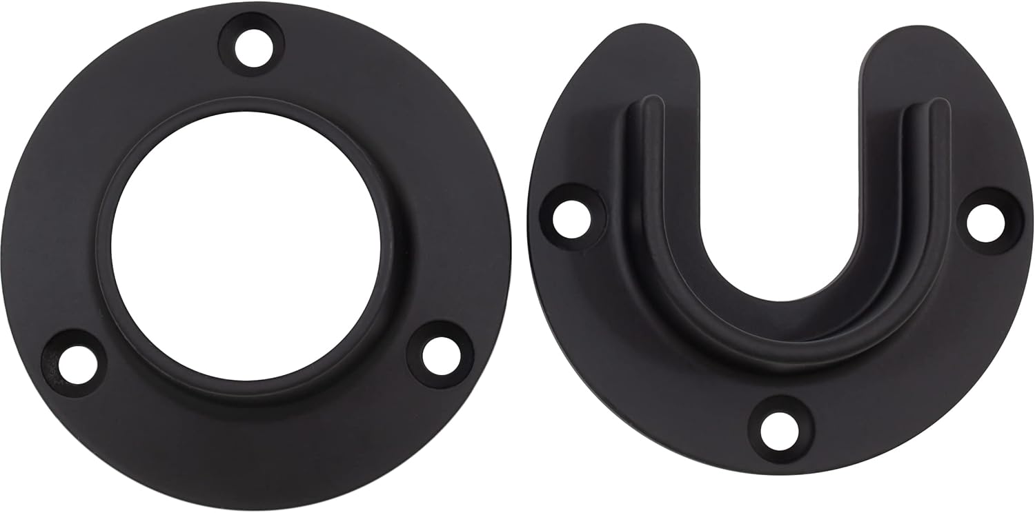 Heavy-Duty Pole Sockets, Fits Poles up to 1 5/16" Diameter, Matte Black ...