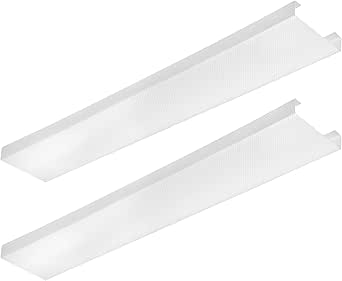 Beeveer 2 Pcs 48 Inch Fluorescent Light Covers Wrap Around Light ...