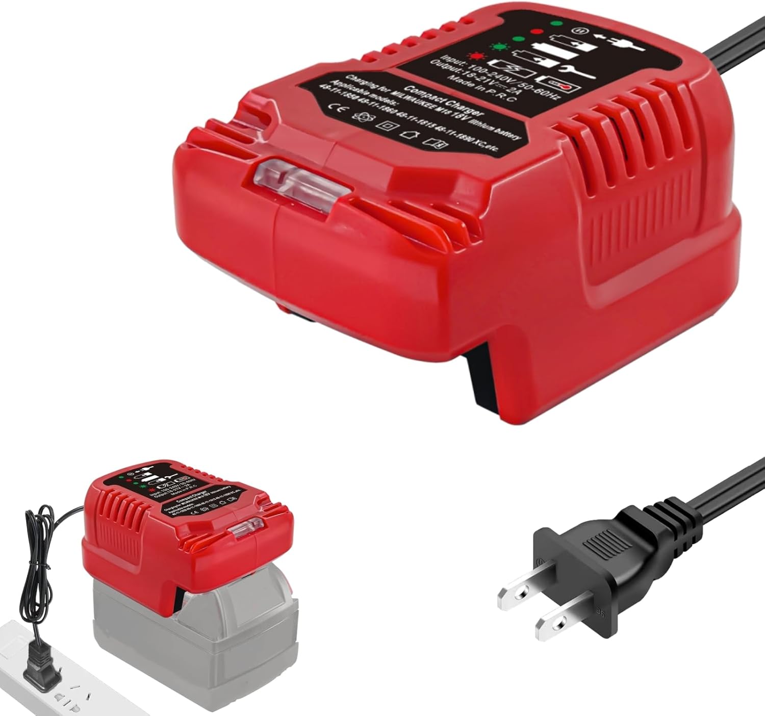 Amazon.com: Compact Cordless Power Tool Battery Chargers (110V Input ...