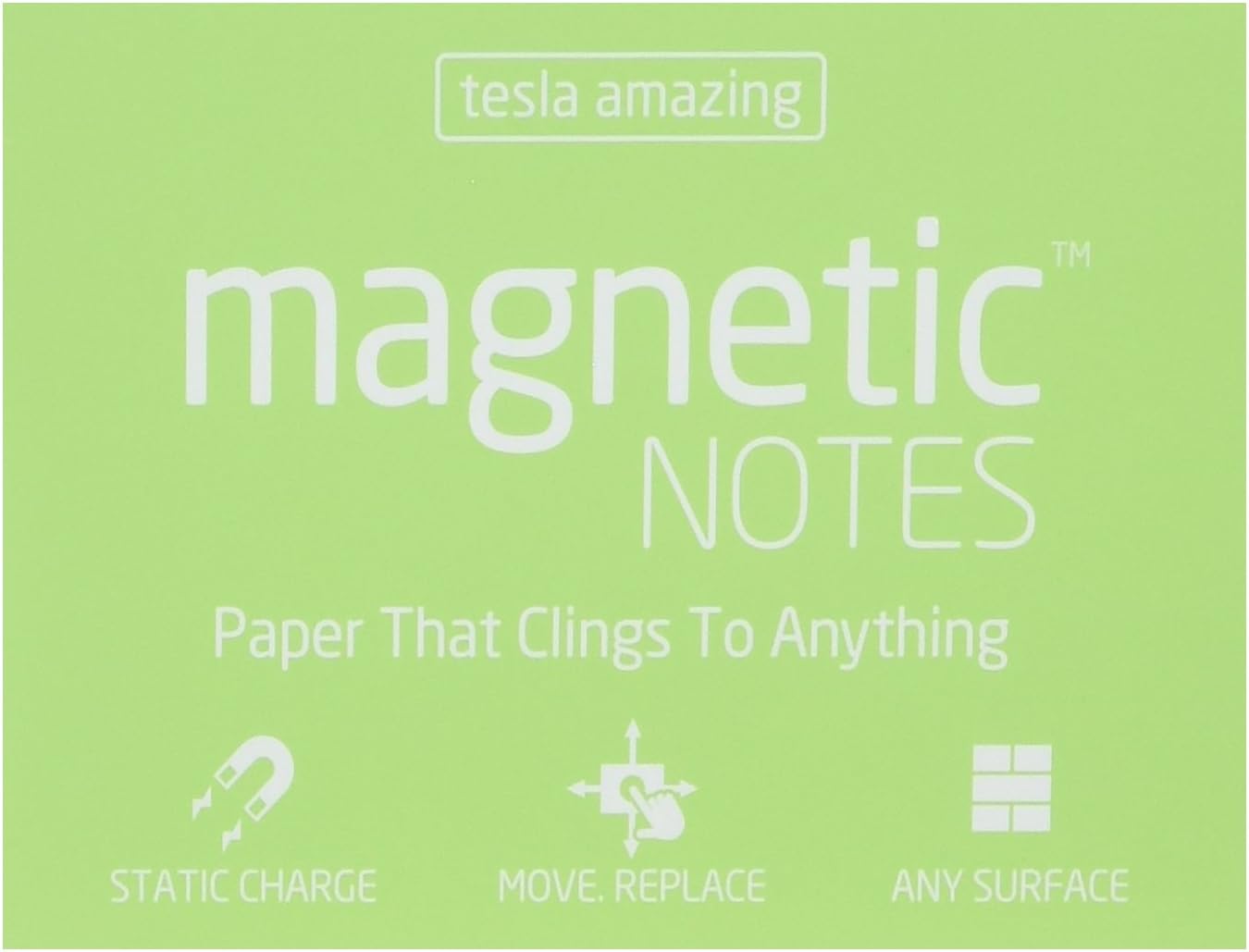 Amazon.com : Magnetic Notes - Amazing Static-Charge Sticky Notes ...