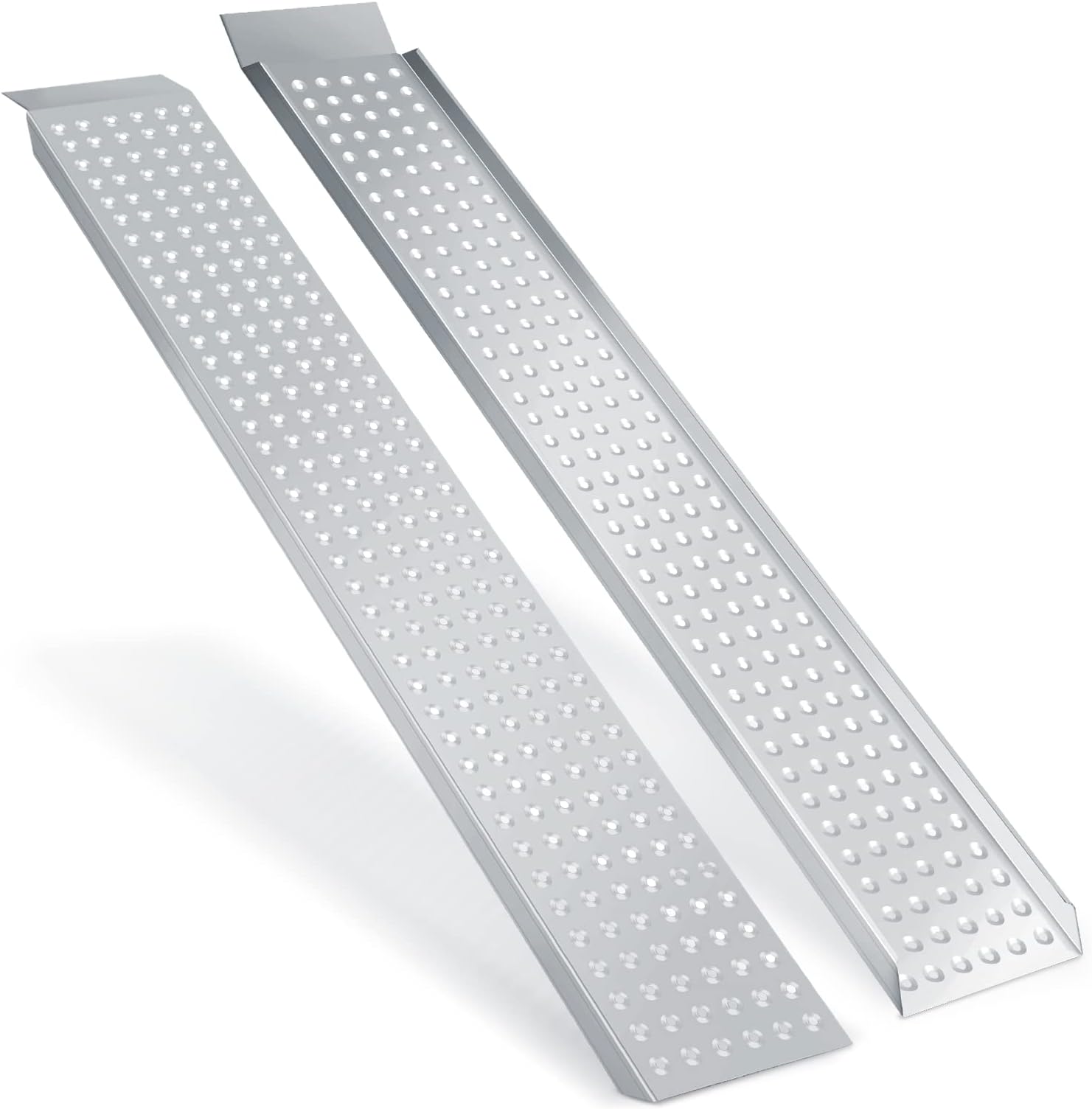 Arebos 2 x Auffahrrampe 400 kg | Laderampe faltbar | galvanisierter ...