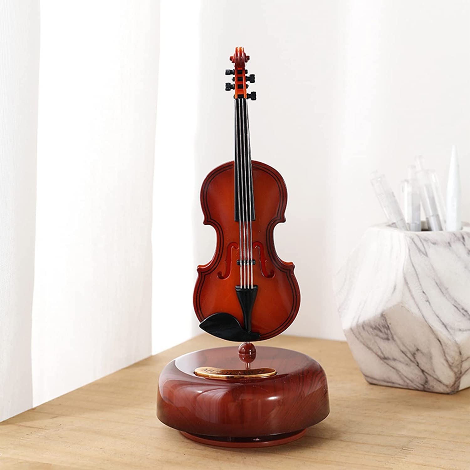 Ritmo Guitar Music Box, Musical Instrument Model with Base Classical ...