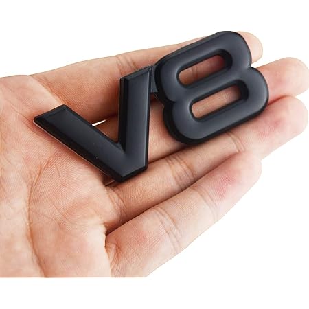 Amazon.com: 1Pc Metal V8 Emblem 3D Truck Car Badge Emblem Sticker Self ...