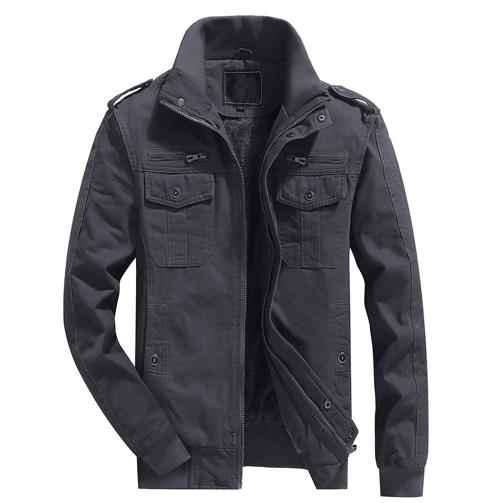 Snapklik.com : Mens Multi Cargo Pocket Safari Jacket Fall Winter Cool ...