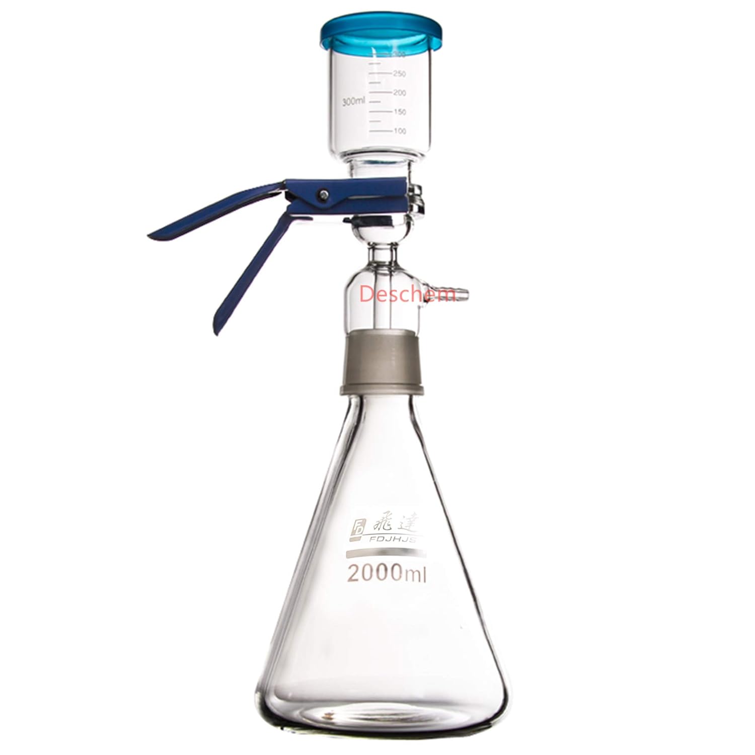 Deschem 2000ml Vacuum Suction Filter Device 2L Filtration Flask ...