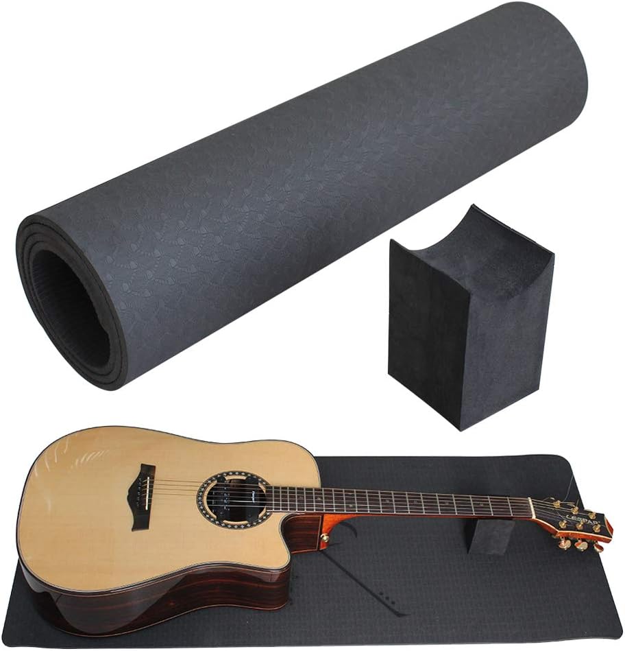Amazon.com: Flatsons Guitar Work Mat Kit with Neck Rest Support EVA ...