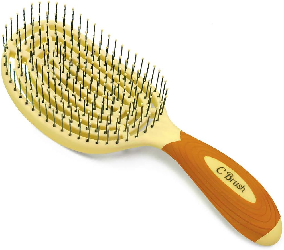 Amazon.com : Isinis Hair Brush # 440 No Ball Tip (Medium, Electric Blue ...