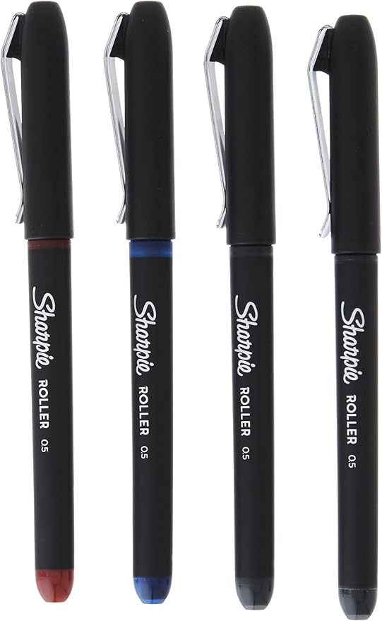 Sharpie Rollerball Pen, Needle Point (0.5 mm) Precision Pen, Assorted ...