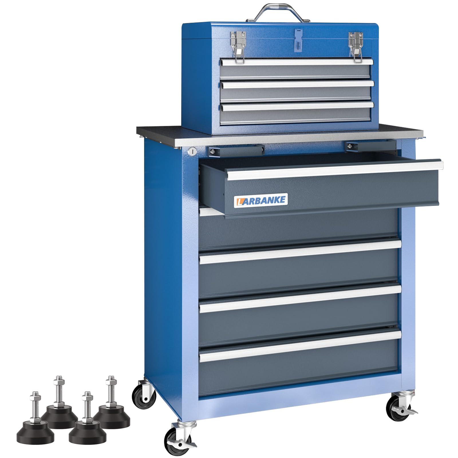 Amazon.com: LARBANKE Tool Chest Toolbox with 8 Drawers,Tool Box with ...