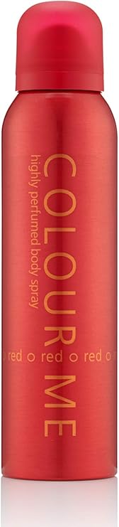 COLOUR ME Red Perfume for Women. 150ml Body Spray, Luxury Fragrance ...